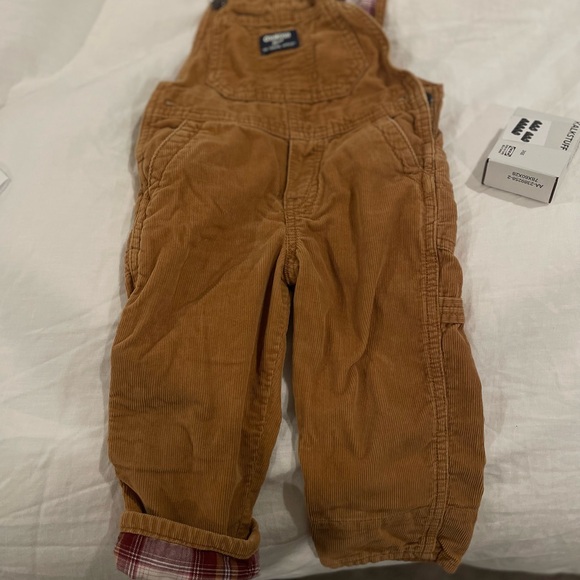OshKosh B'gosh | Bottoms | Kids Tan Corduroy Overalls | Poshmark